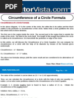 Differences Between Area and Circumference of A Circle | PDF | Area ...