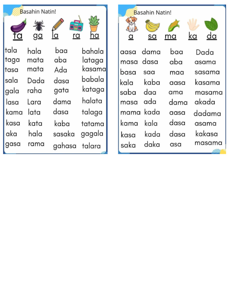 Filipino Booklet 1 | PDF