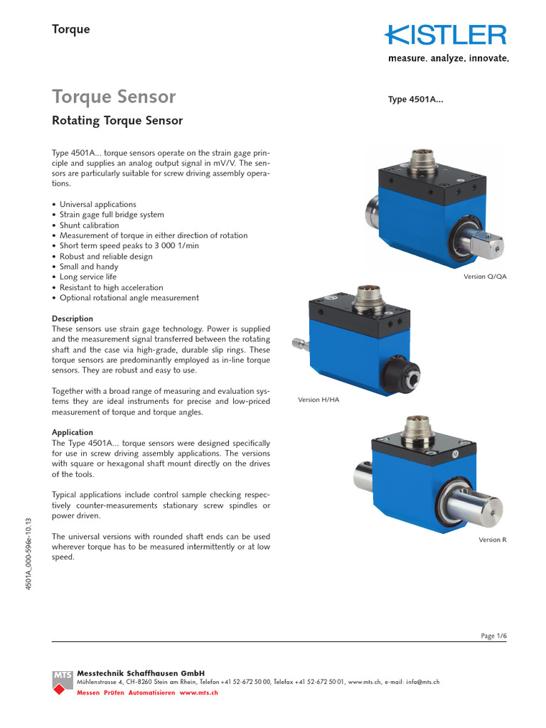 Torque Sensor | PDF | Sensor | Mechanical Engineering