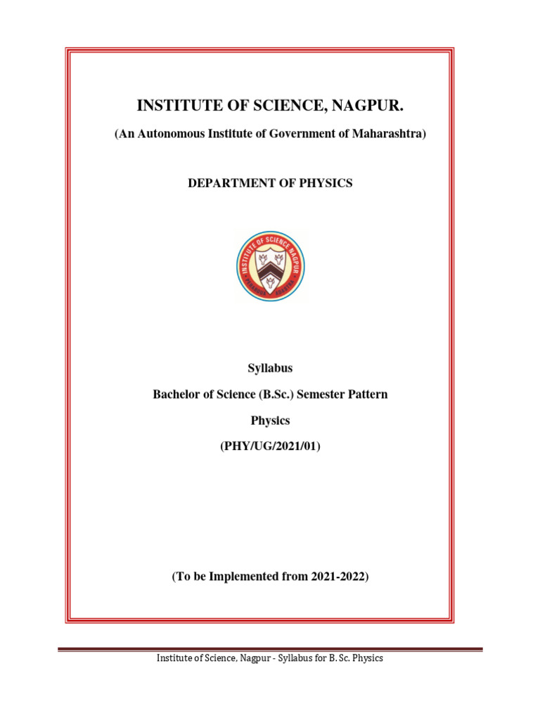 BSC-Physics 2021-22 | PDF | Electric Field | Diffraction