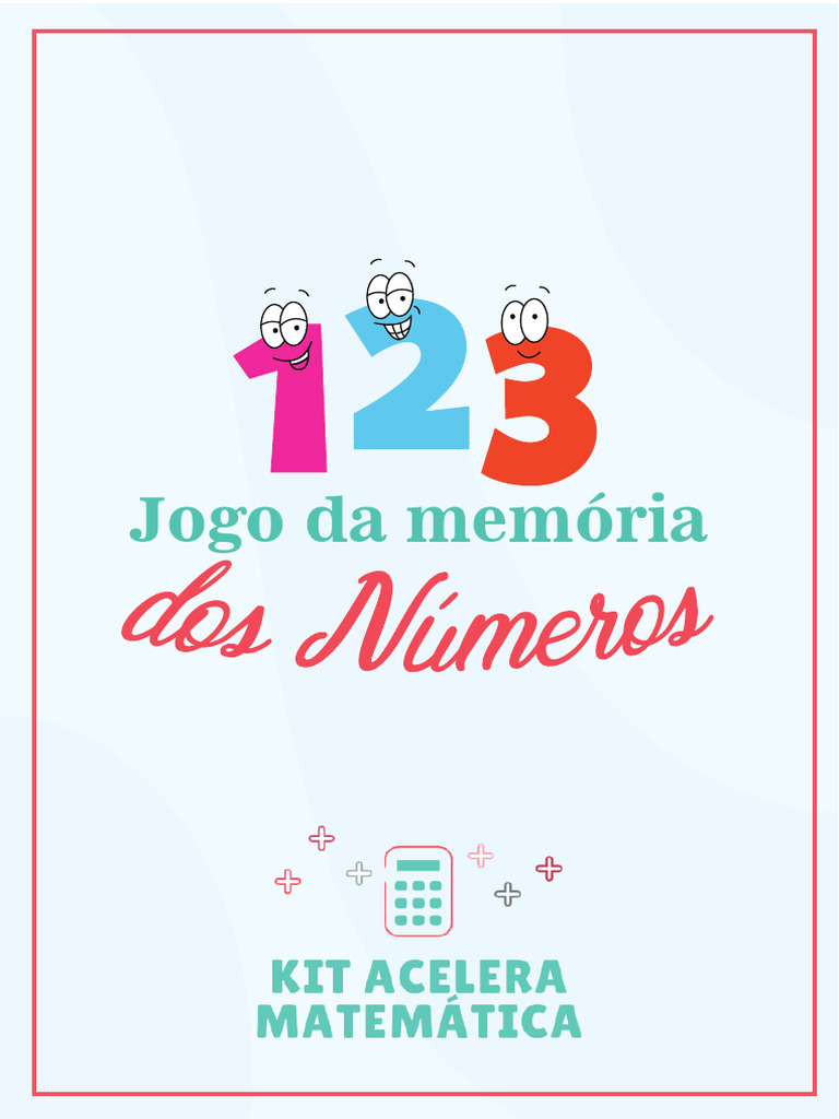 16 - Jogo Da Memória Dos Números | PDF