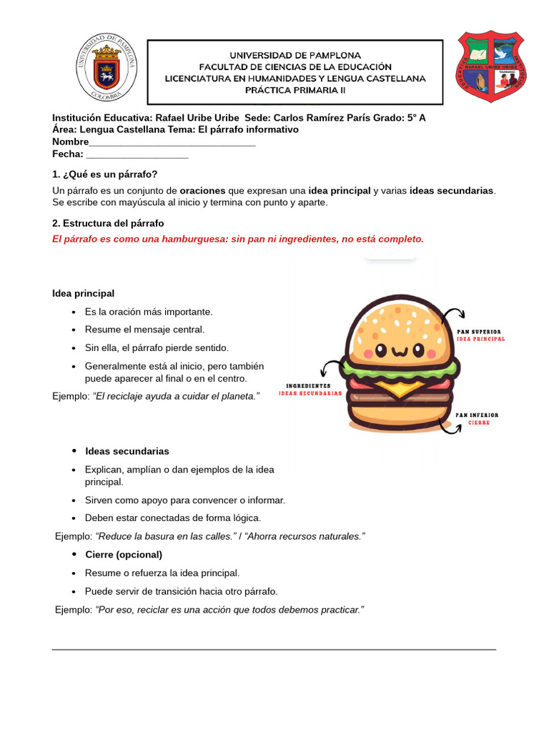 Guia Grado 5 Clase 1-1 | PDF