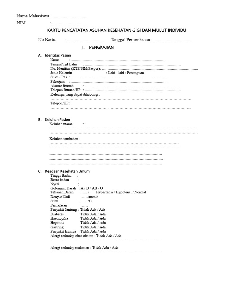 Kartu Status Finish | PDF