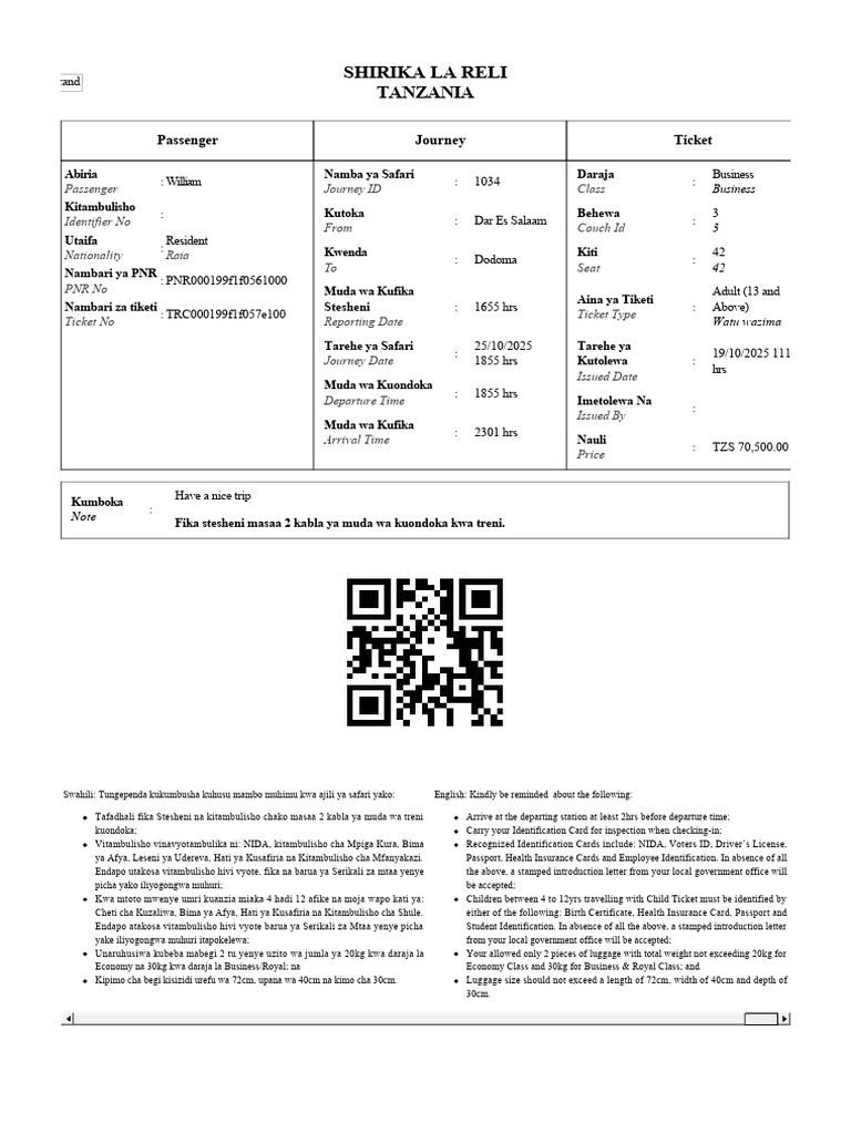 Ticket | PDF | Government | Access Control