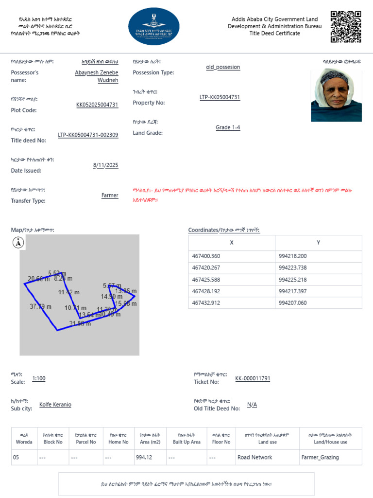 Title Deed Certificate | PDF