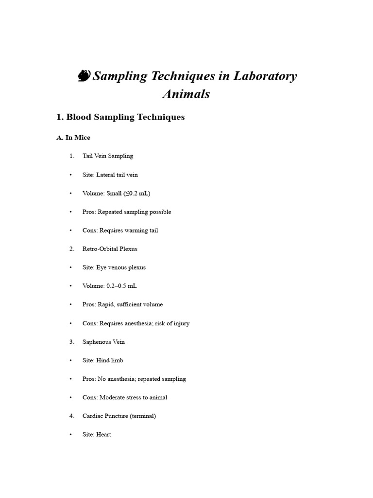 Biopharmacutics Practical (1) LABORATORY TECHNIQUES | PDF | Vein | Heart