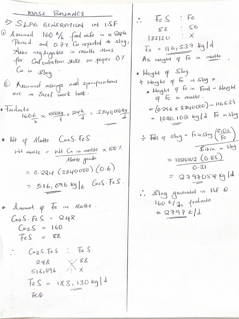 Mass Balance | PDF
