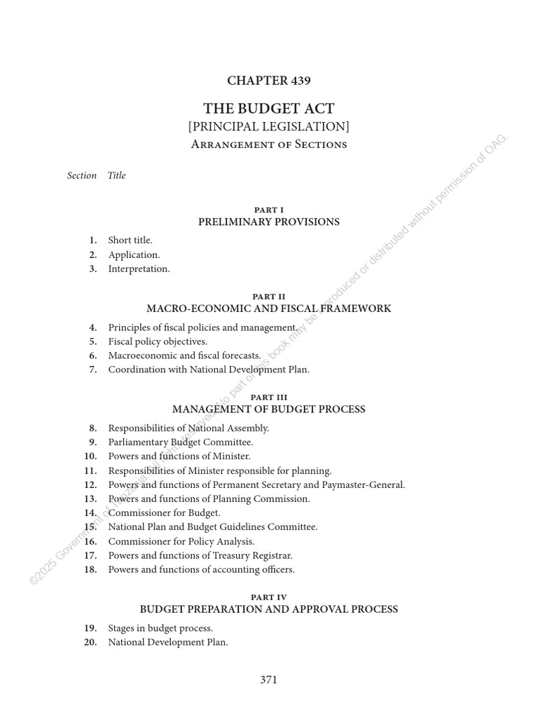 The Budget Act | PDF | Macroeconomics | Government Budget