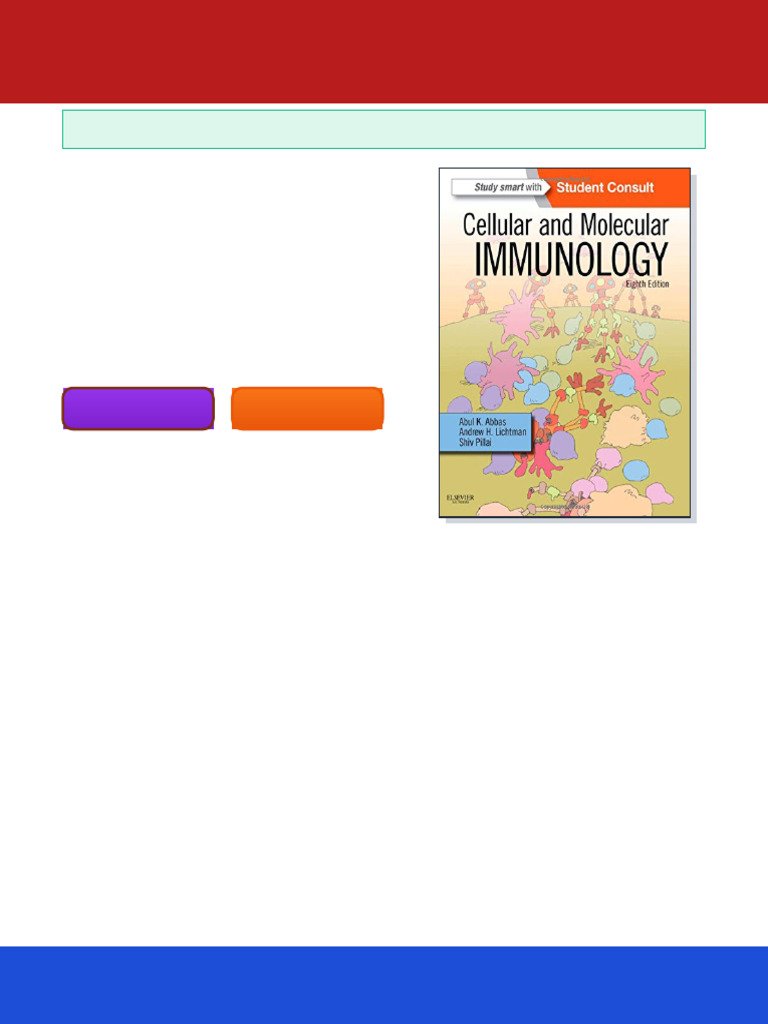 Cellular and Molecular Immunology 8th Edition Abul K. Abbas Soft Copy | PDF | Methodology ...