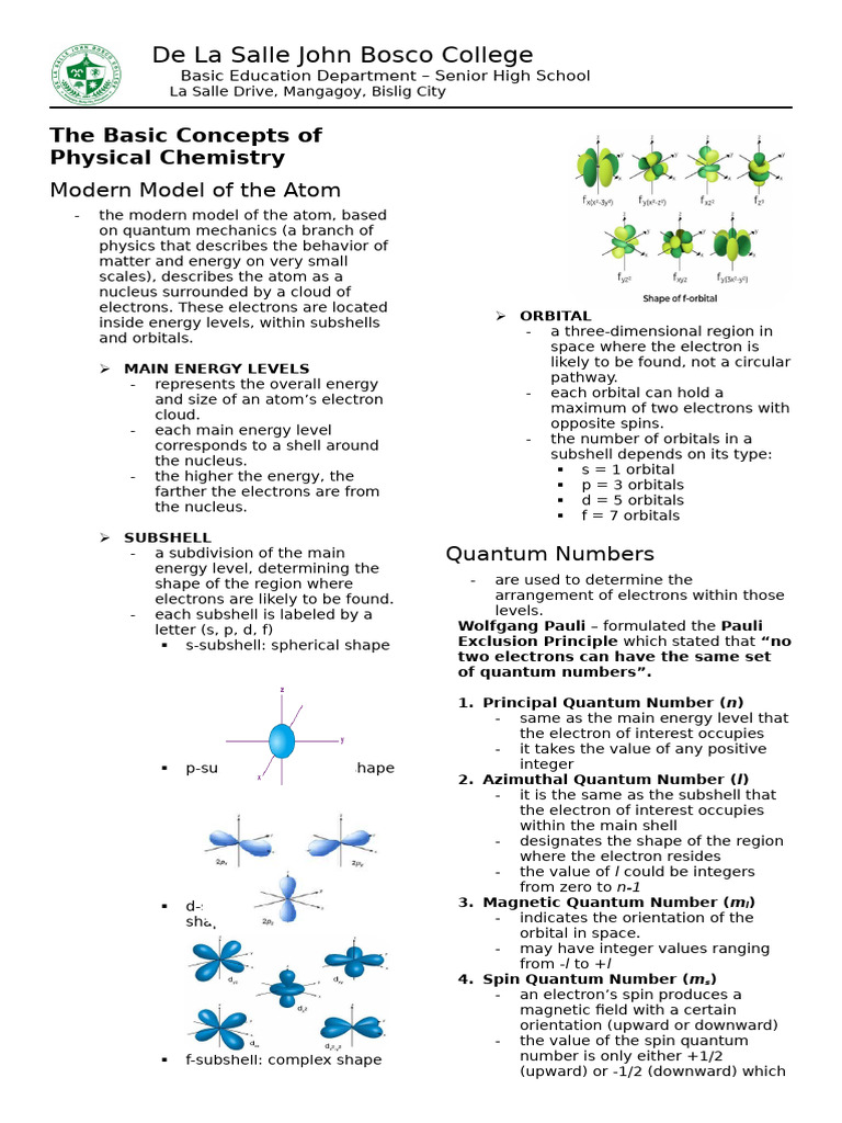 Quantum Numbers and Atomic Properties | PDF | Atomic Orbital | Ion