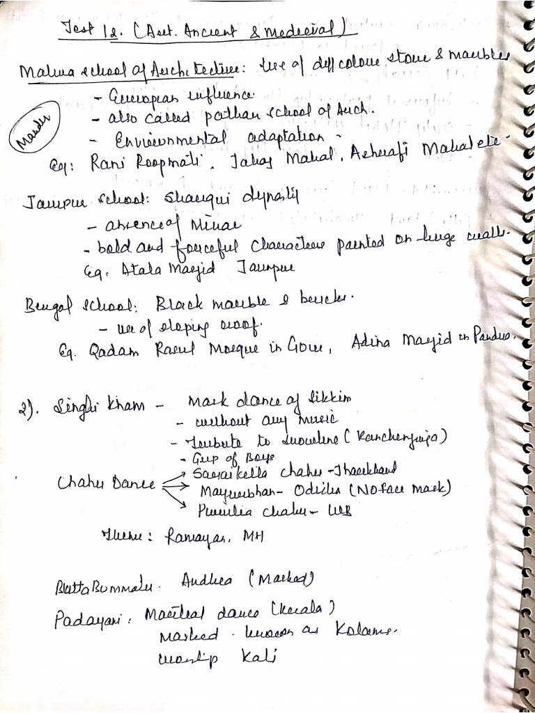 Sample Test Notes (Harshit Sir) | PDF
