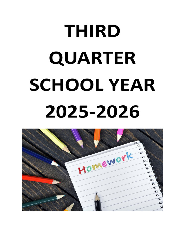 Third Quarter Cover Pages | PDF