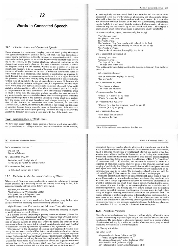 Gimson - Cruttenden - Ch12 Con Speech Proc | PDF