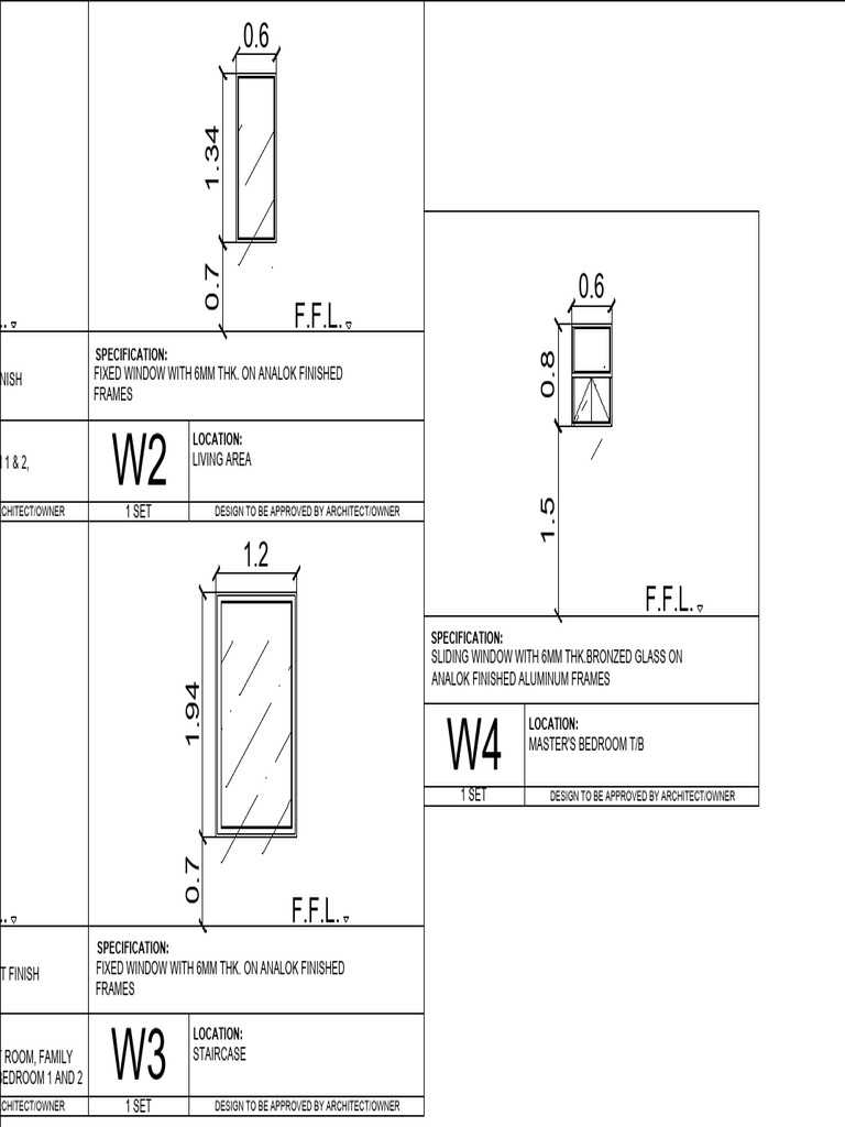 BT Working Drawing - 2-Schedule of Doors and Windows | PDF
