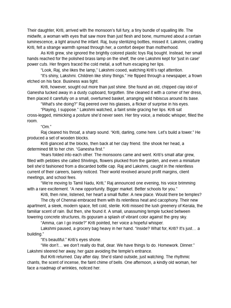 Short Story To Complete | PDF
