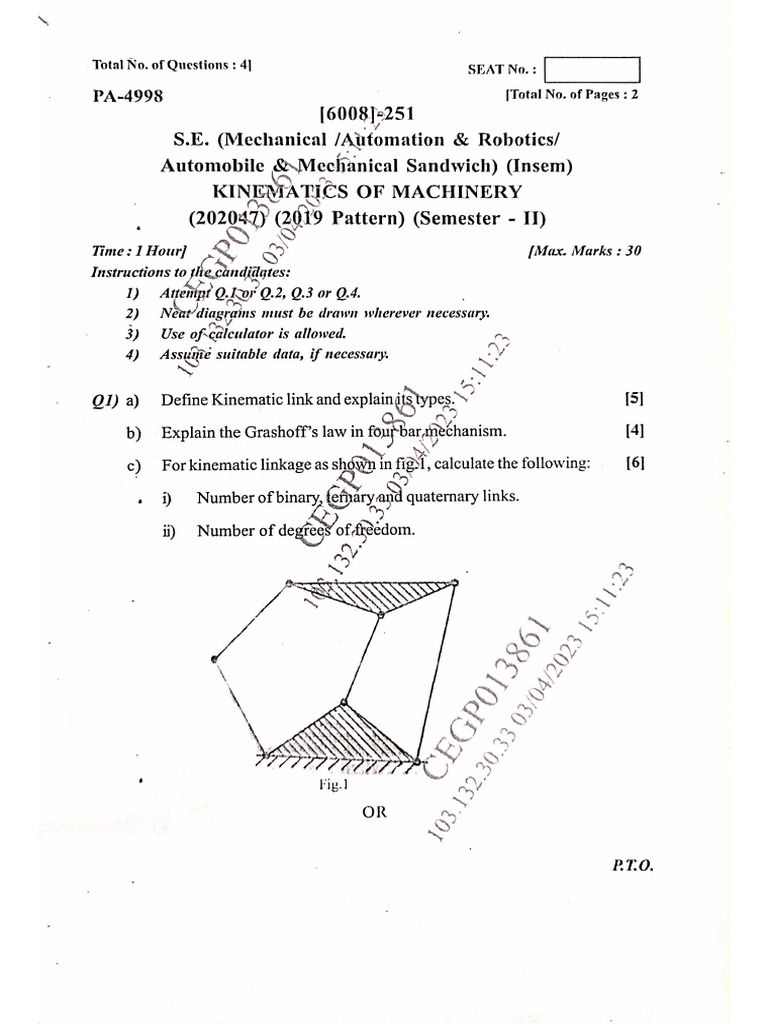 KOM Insem Paper Solution ?? | PDF