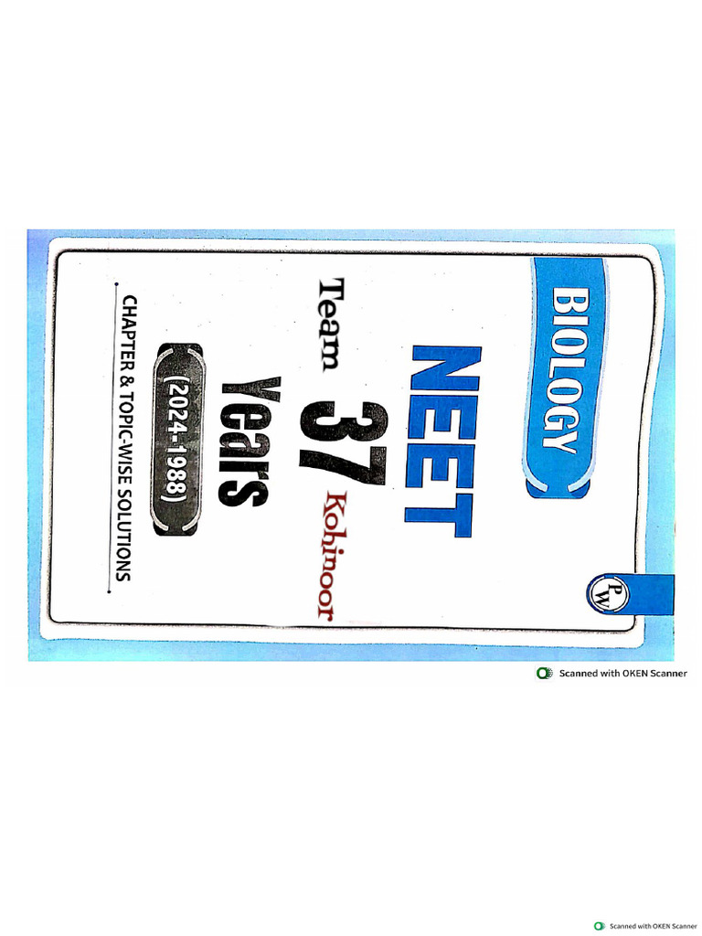 PW 37 Years Biology Neet Pyq by Material Wallah | PDF