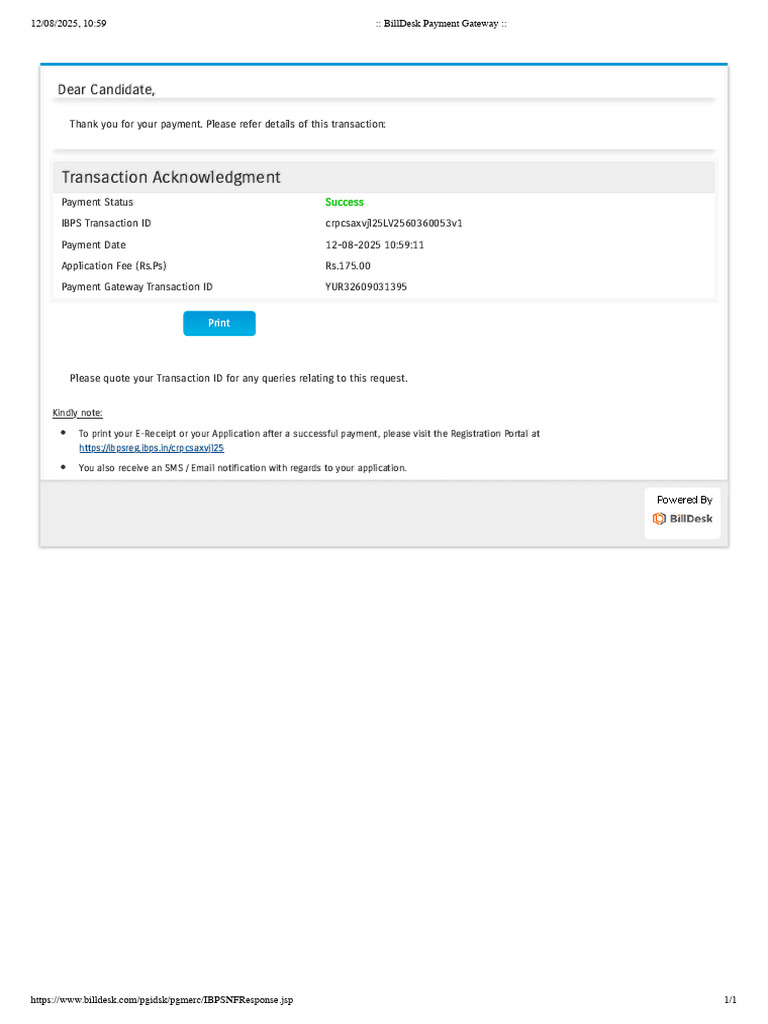 BillDesk Payment Gateway | PDF