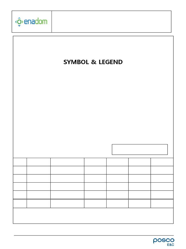 ELT 01 EE DWG 0001 - Symbol & Legend | PDF