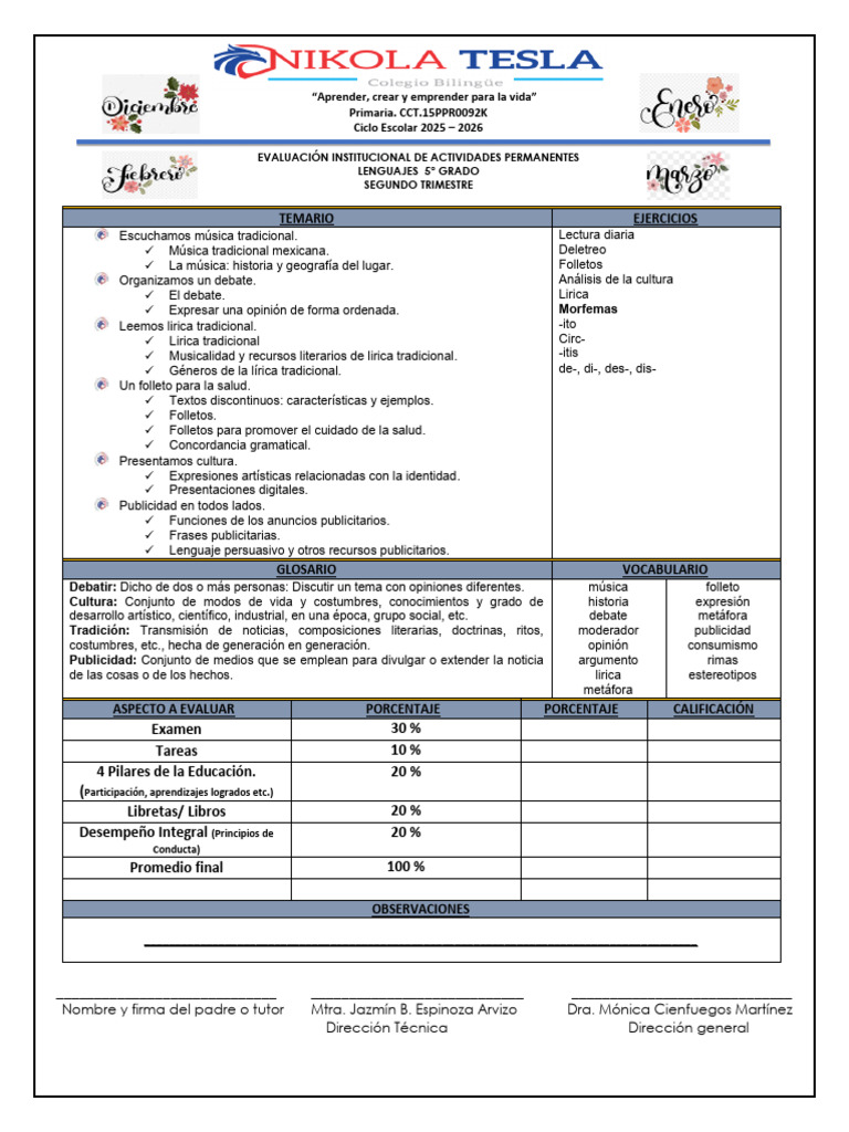 Temarios 5° 2do Trimestre | PDF | Biodiversidad | Decimal