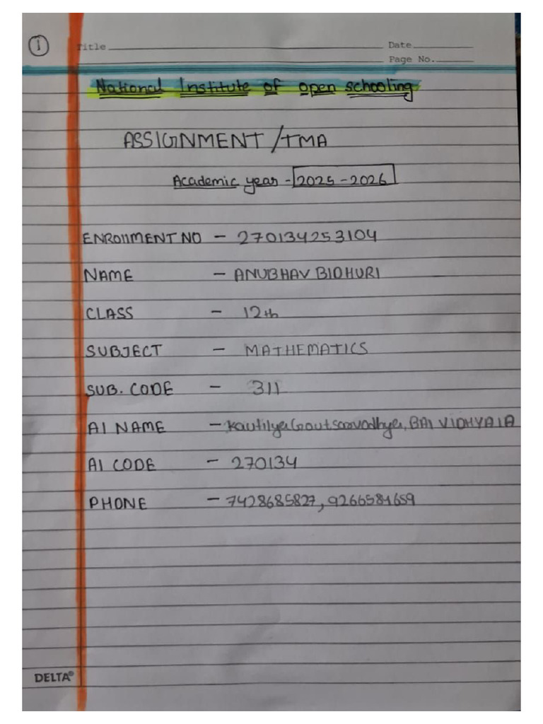 Mathematics Assignment | PDF