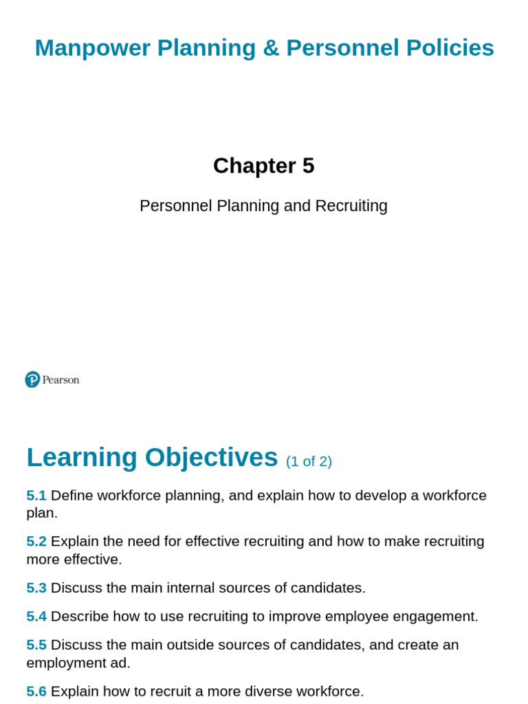 4 - Personnel Planning and Recruiting | PDF | Recruitment | Temporary Work