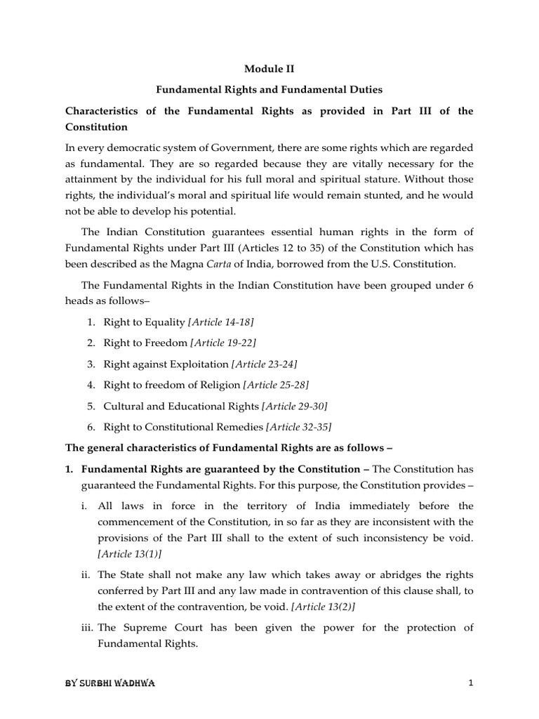 Notes Module - 2 | PDF | Ex Post Facto Law | Defamation