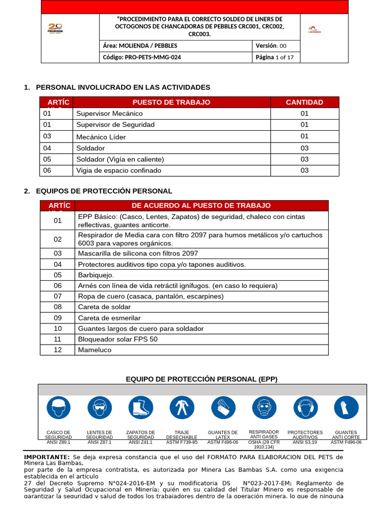 Pro-Pets-Mmg-024 Procedimiento para El Correcto Soldeo de Liners de ...