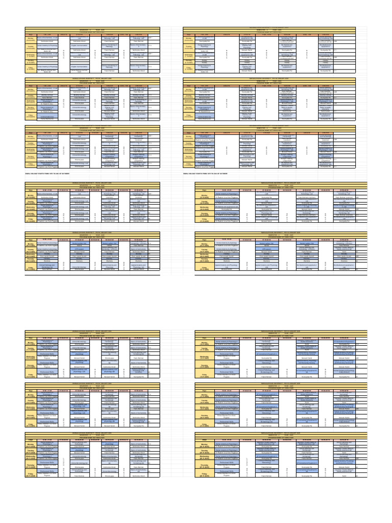 Mangalayatan University Semester 2 Schedule | PDF | Pathology ...