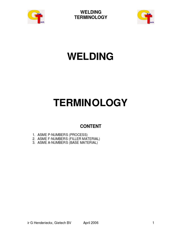 Welding Terminology | Welding | Steel