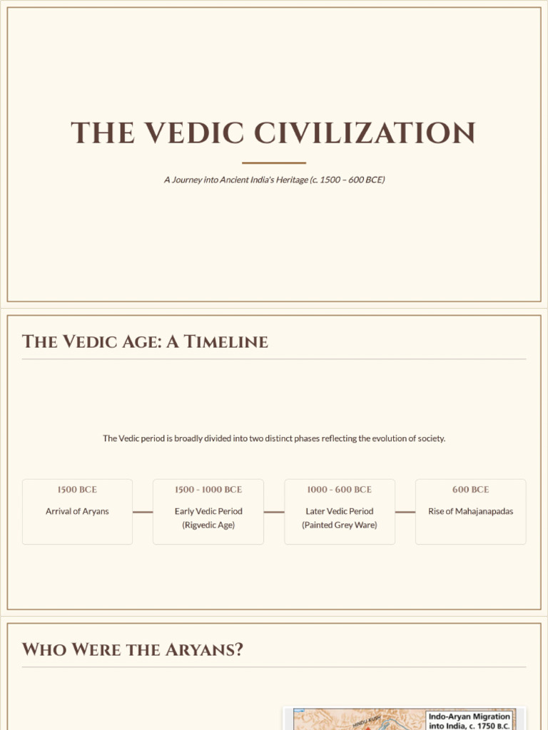 The Vedic Civilization | PDF