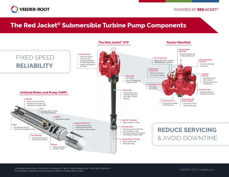 576047-328 Red Jacket STP Component Sheet | PDF | Pump | Electric Motor