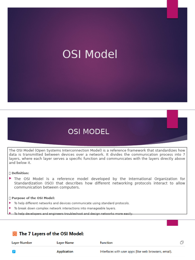 Understanding the OSI Model Layers | PDF