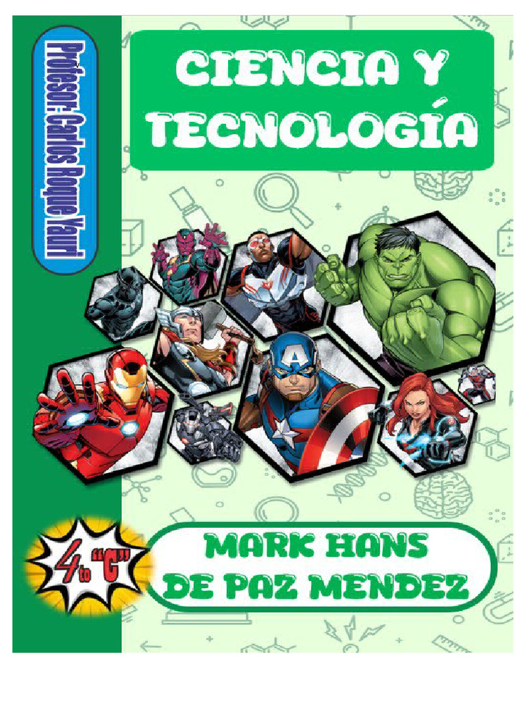 Portadas 4 Primaria Avenger | PDF