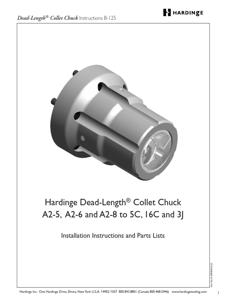 Dead-Length Collet Chuck Setup Guide | PDF | Screw | Mechanical Engineering