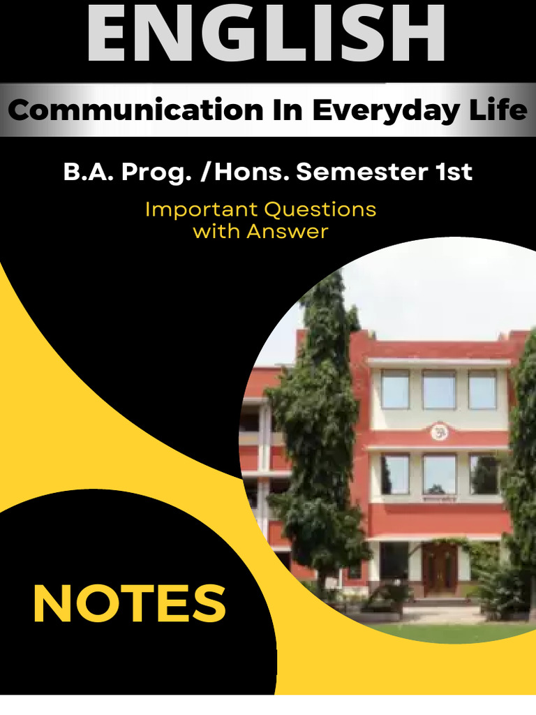 Communication in Everyday Life | PDF | Communication | Nonverbal ...