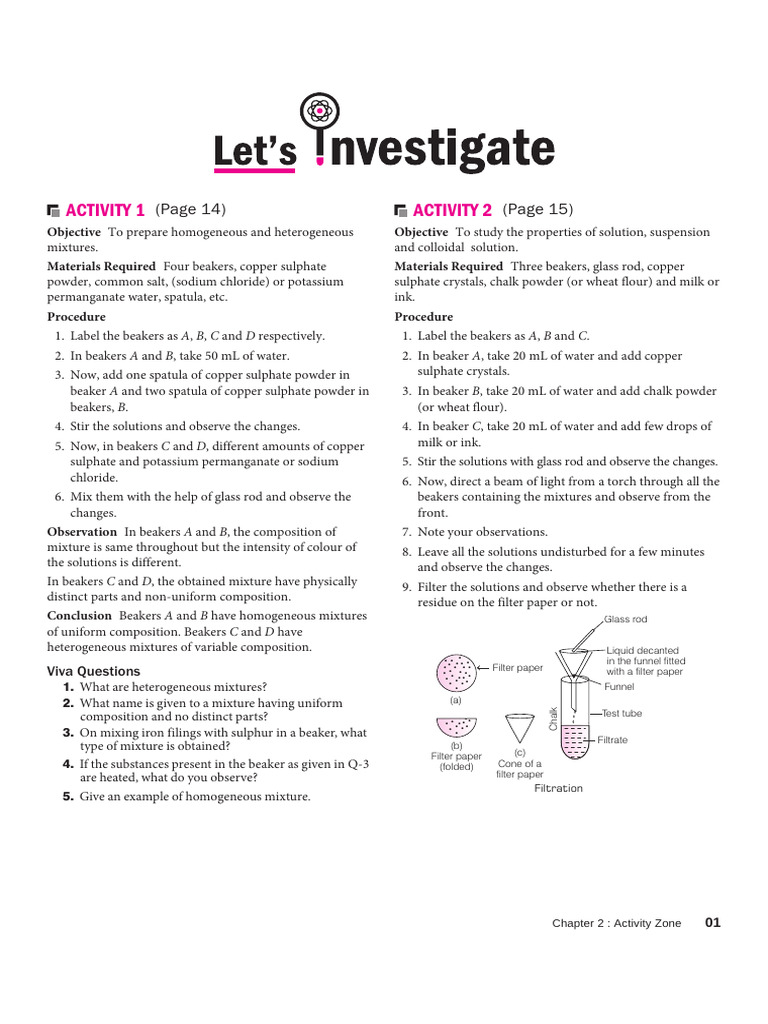 Mixtures and Solutions: Experiments Guide | PDF | Solubility | Mixture
