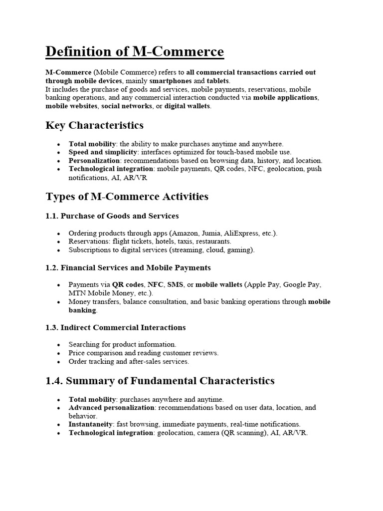 M Commerce Eng | PDF | Mobile App | Smartphone