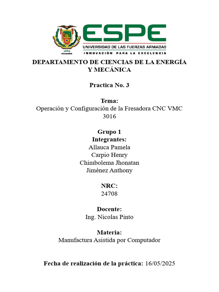 Informe 3 P1 - Allauca, Carpio, Chimbolema, Jimenez | PDF | Programa de computadora | Programación