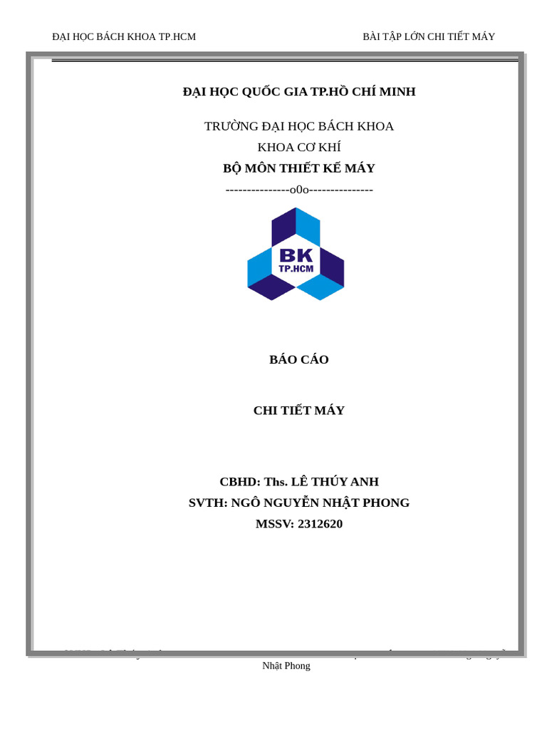 BTL Chi Tiết Máy Pa 3 | PDF