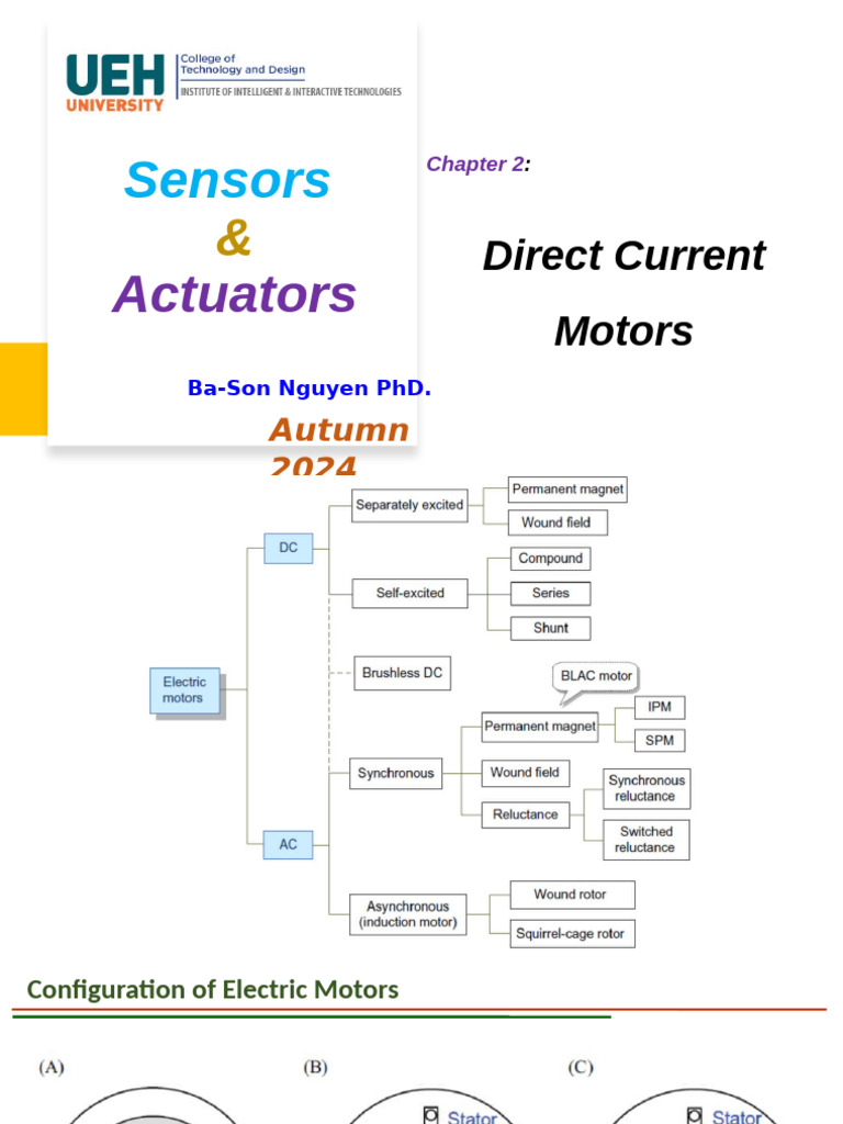 Sensors and Actuators - Chapter 2 - DC Motor | PDF | Electric Motor ...