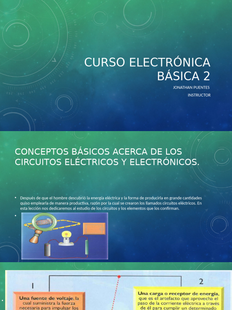 Curso Electrónica Básica 2, Conceptos Basicos Acerca de Los Circuitos Electricos | PDF | voltaje ...
