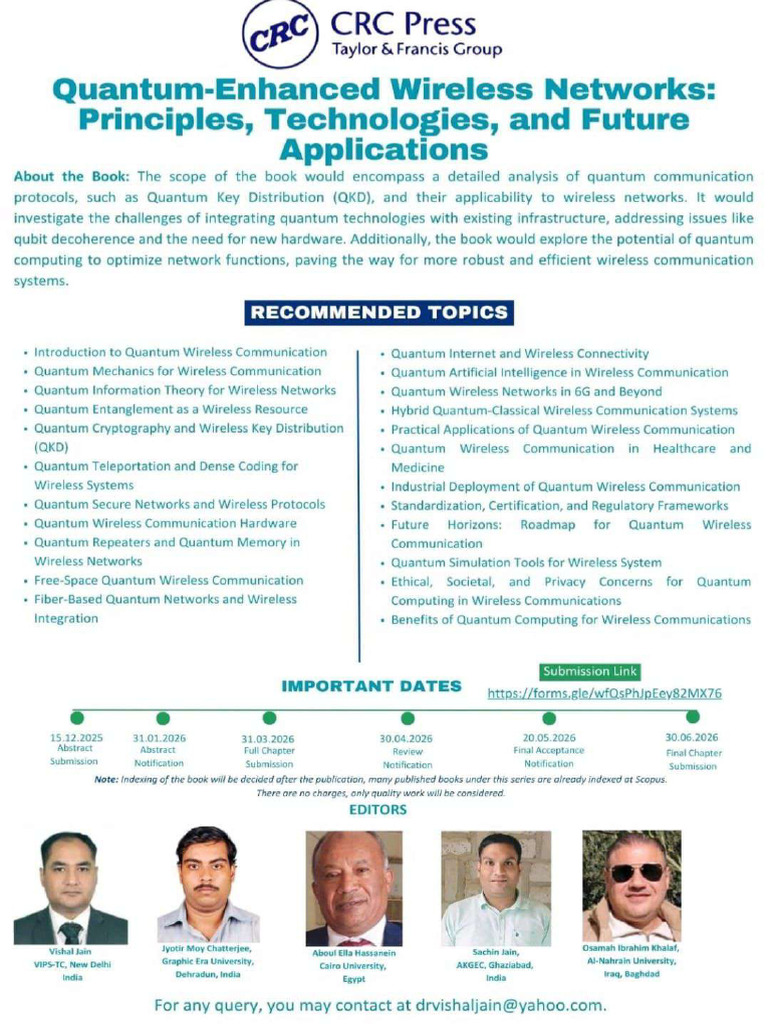 CFBC Quantum-Enhanced Wireless Networks Principles, Technologies, and ...