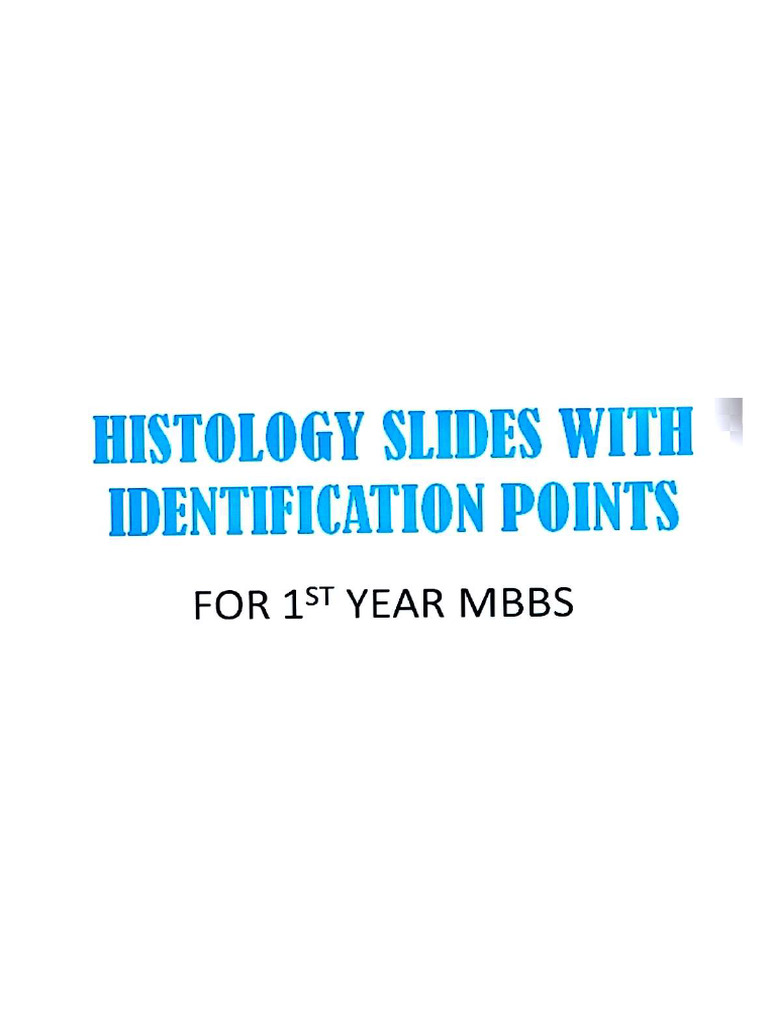 Histo Id Points | PDF