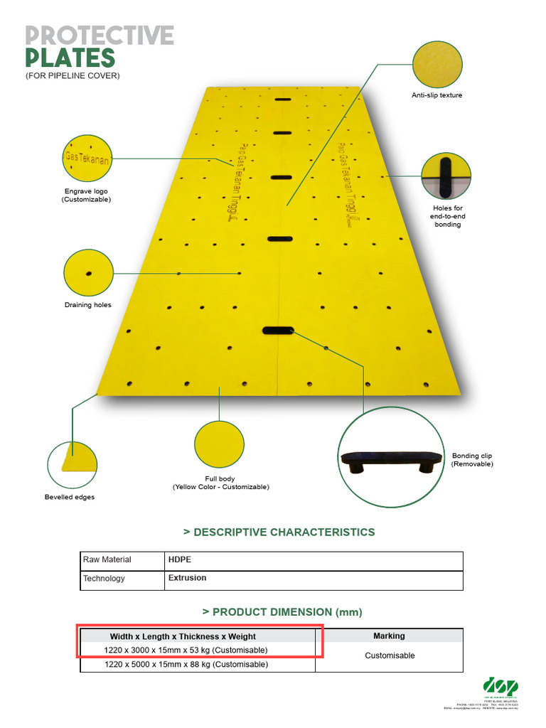 Extracted Pages From HDPE Pipe Cover Protection Plate | PDF