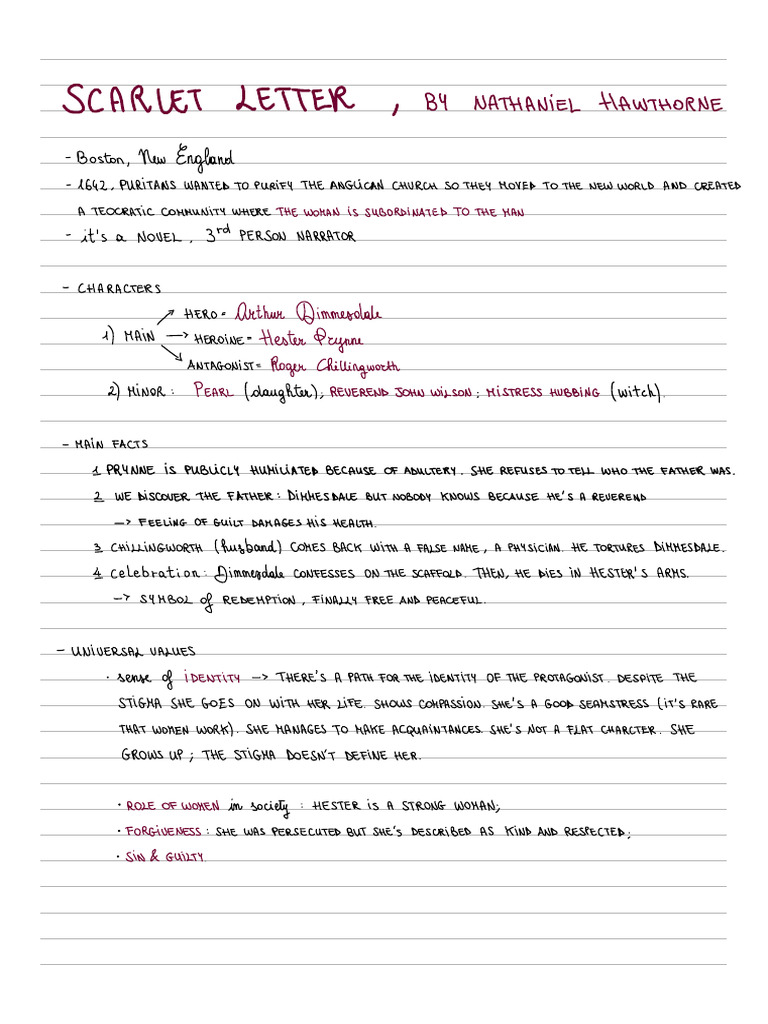Scarlet Letter | PDF