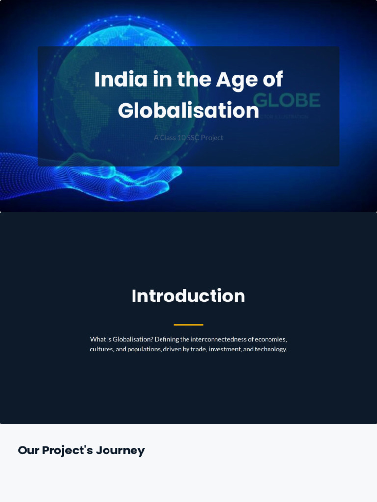 India in the Age of Globalisation | PDF