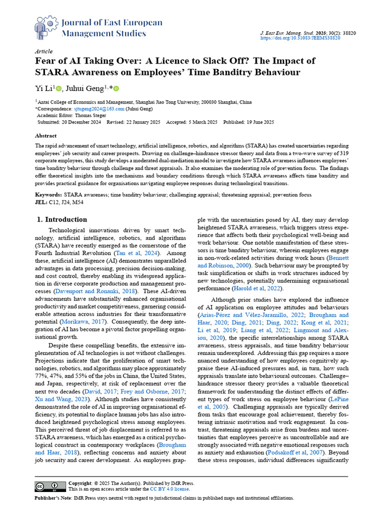 EBSCO-FullText-11 27 2025 | PDF | Stress (Biology) | Risk