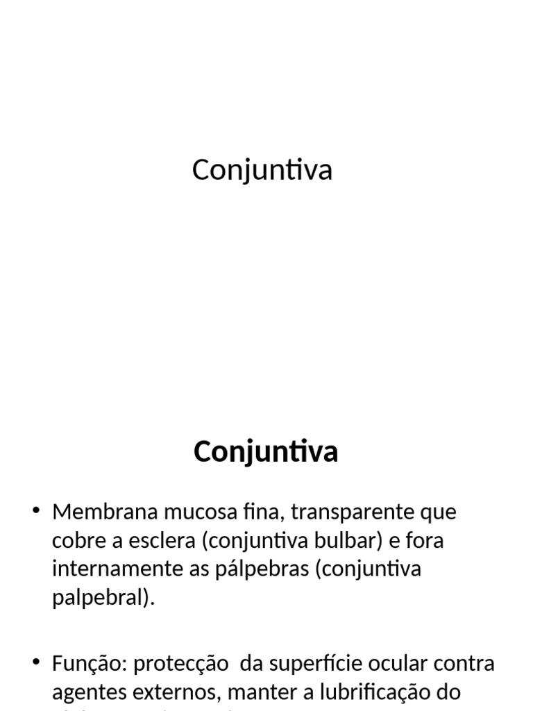 Aula Conjuntiva 23 | PDF | Especialidades médicas | Doenças e distúrbios