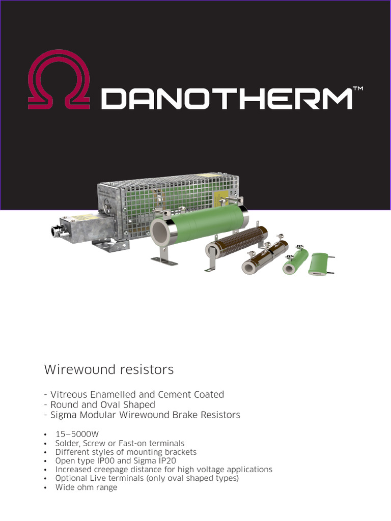 Ceramic Wirewound Resistors | PDF | Resistor | Mechanical Engineering